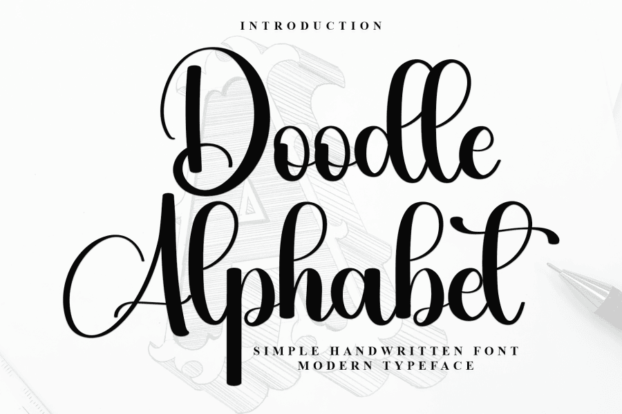 Doodle Alphabet Font · 1001 Fonts