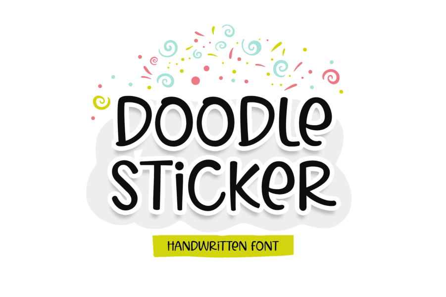 DoodleSticker Font · 1001 Fonts