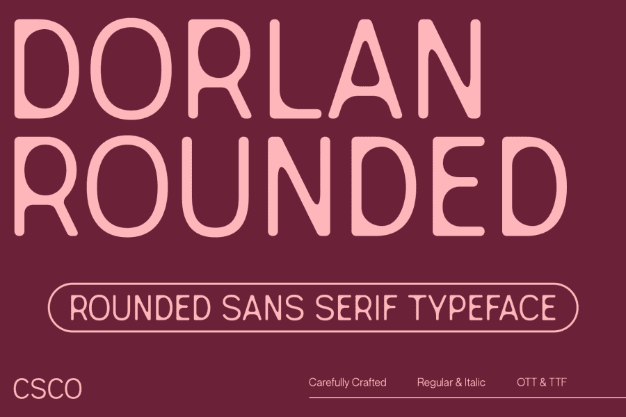 Dorlan Rounded Demo Font · 1001 Fonts