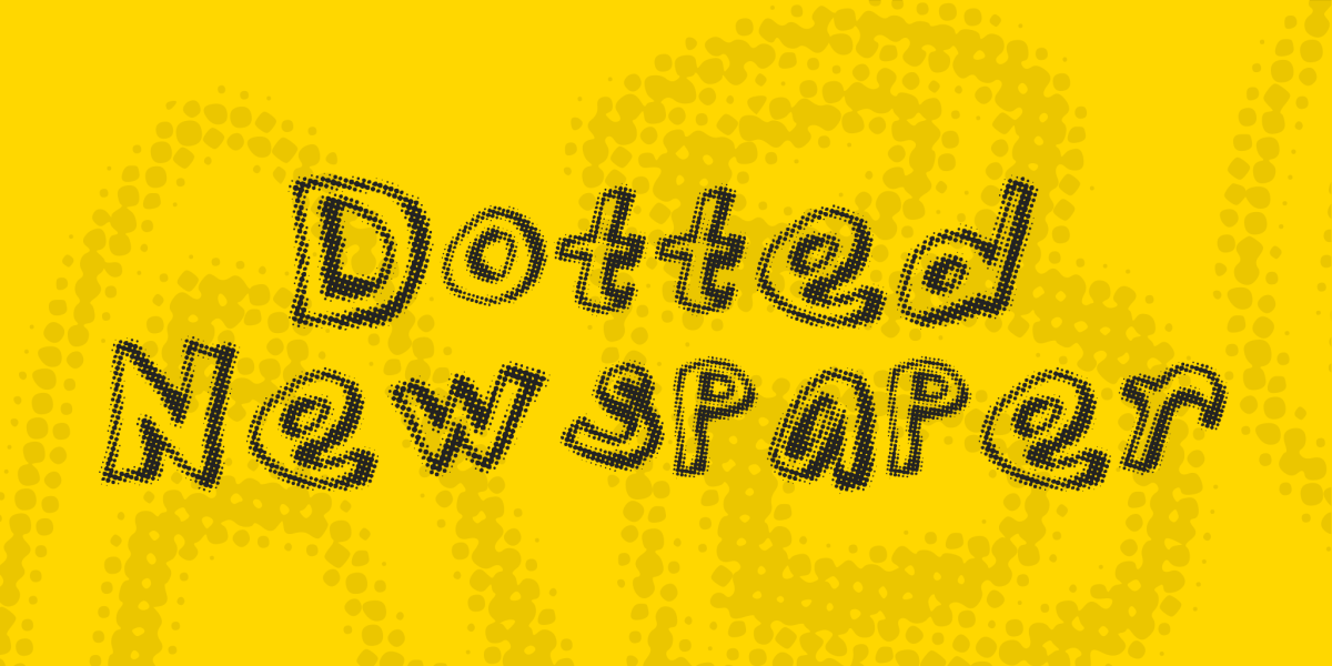 Dotted Newspaper Font · 1001 Fonts