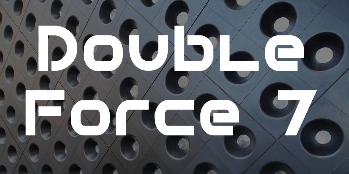 Double Force 7 Font · 1001 Fonts
