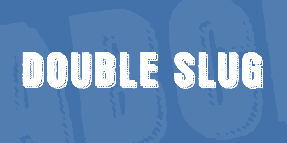 Double Slug Font · 1001 Fonts