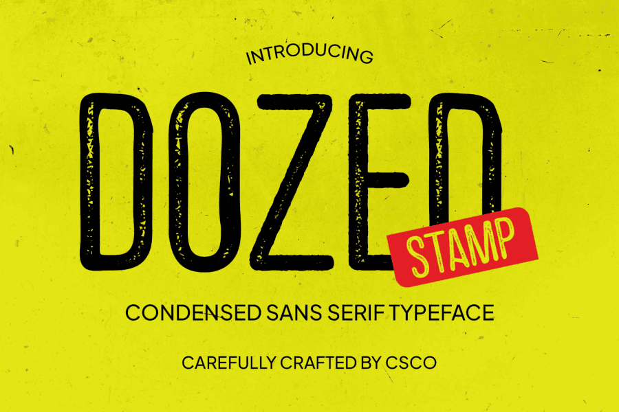 Dozed Stamp Demo Font · 1001 Fonts