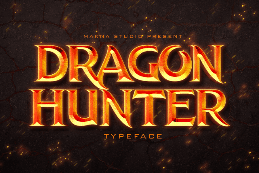 DRAGON HUNTER Font · 1001 Fonts