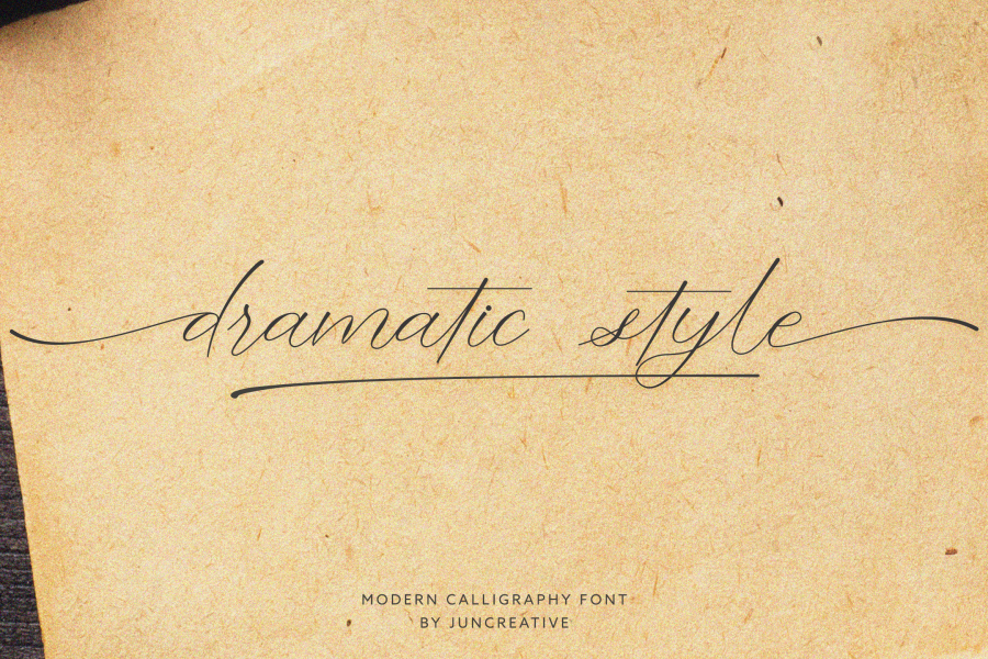 dramatic style - Personal Use Font · 1001 Fonts