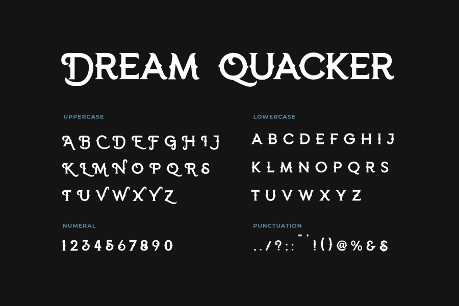 Dream Quacker Font · 1001 Fonts