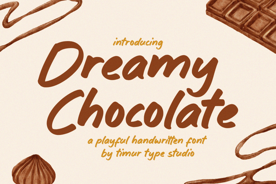 Dreamy Chocolate Font · 1001 Fonts