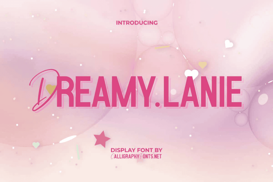 Dreamy Lanie Demo Font · 1001 Fonts