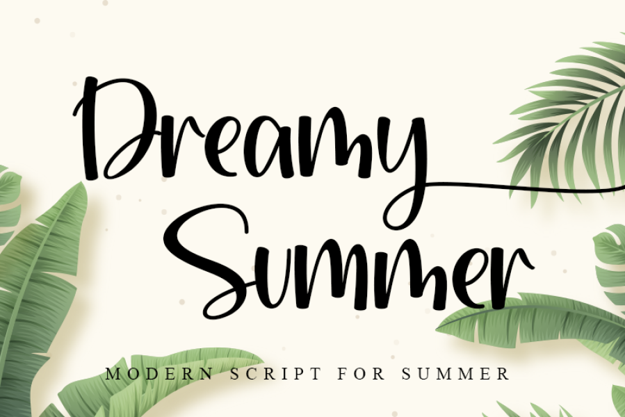 Dreamy Summer - Personal Use Font · 1001 Fonts