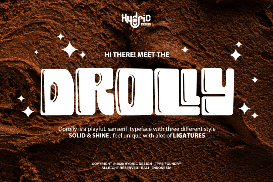 Drolly solid Font · 1001 Fonts
