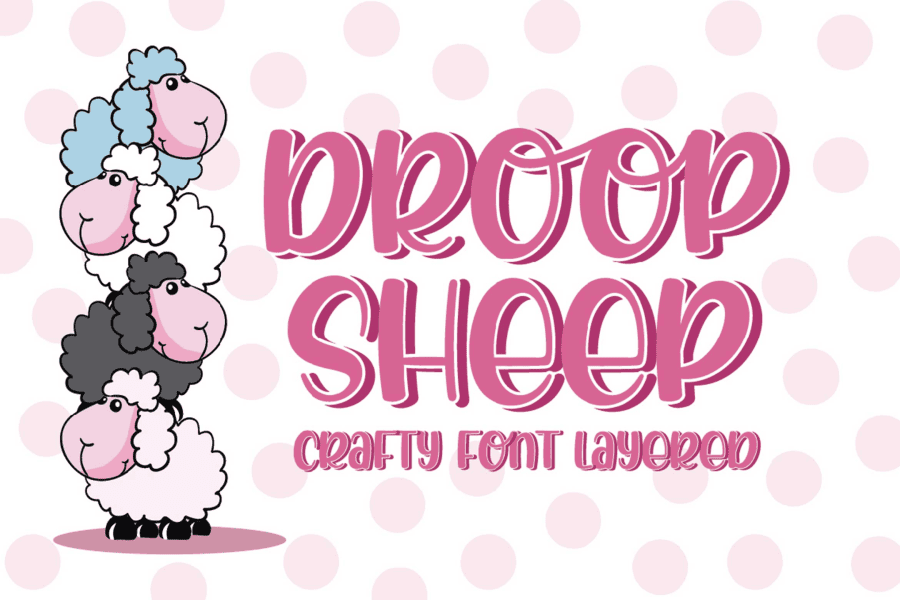 Droop Sheep Font Family · 1001 Fonts