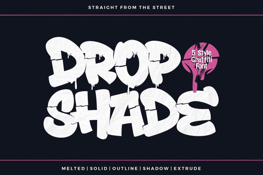 Drop Shade Font Family · 1001 Fonts