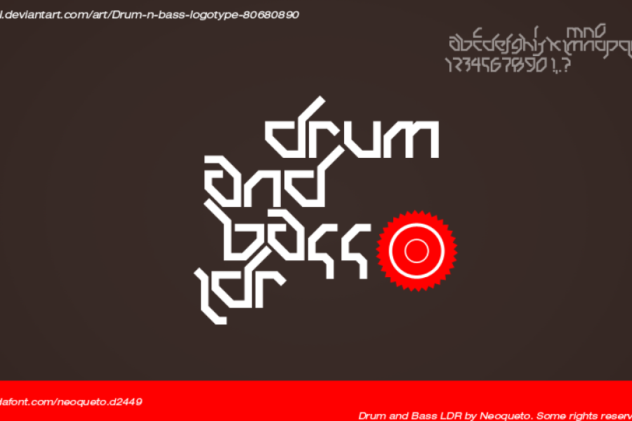 Drum and Bass LDR Font · 1001 Fonts