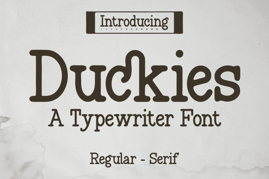 Duckies Font · 1001 Fonts