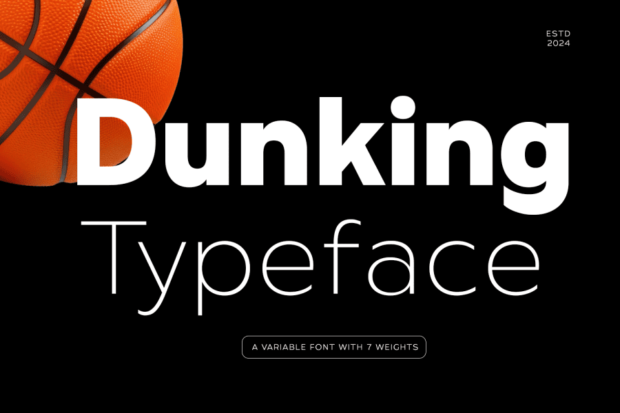 Dunking Grotesk Font Family · 1001 Fonts