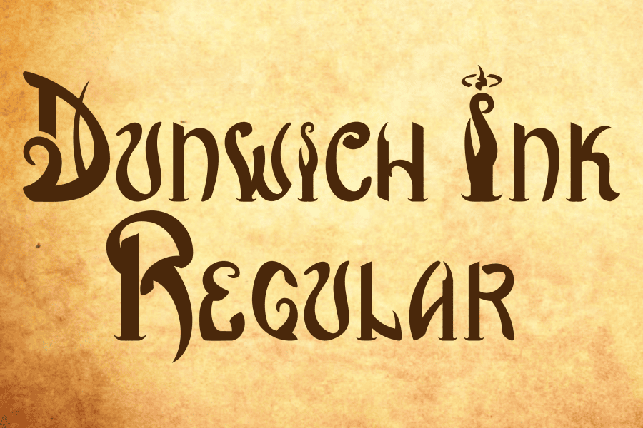 Dunwich Ink Font · 1001 Fonts