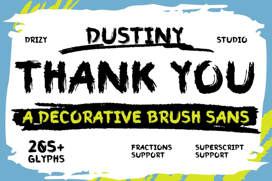 Dustiny Font · 1001 Fonts