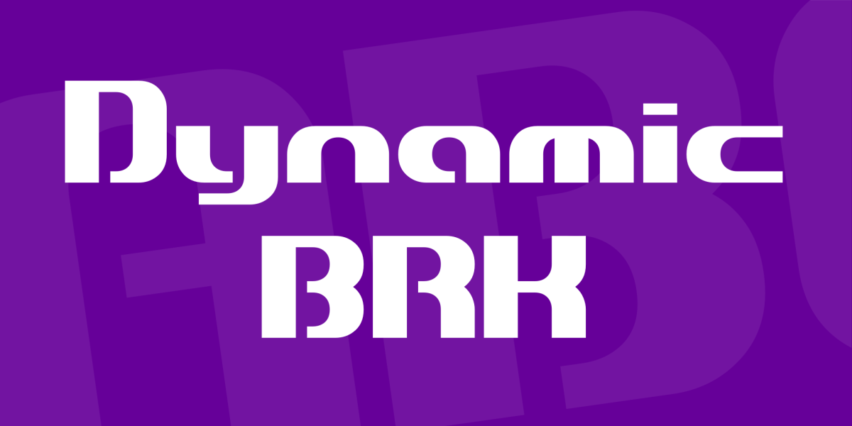 Dynamic BRK Font · 1001 Fonts