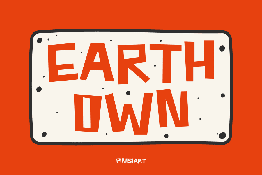 EARTHOWN Font · 1001 Fonts
