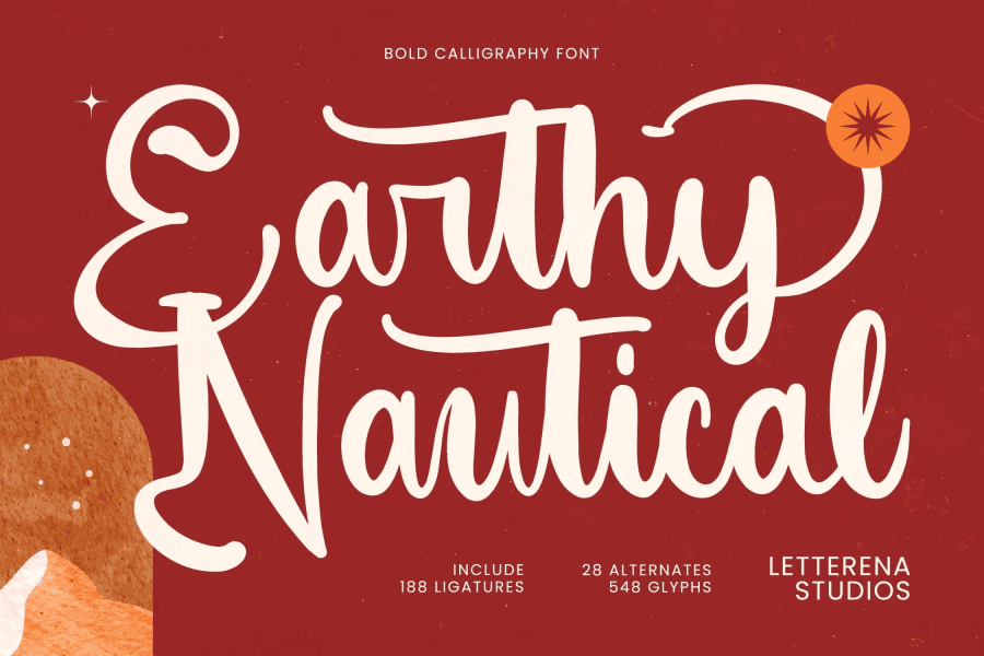 Earthy Nautical DEMO VERSION Font · 1001 Fonts