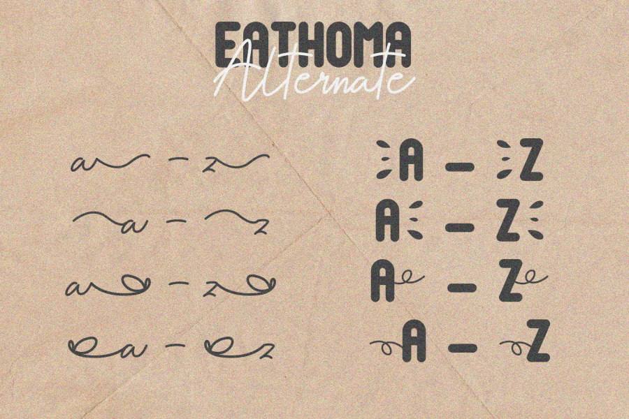 Eathoma Font Family · 1001 Fonts