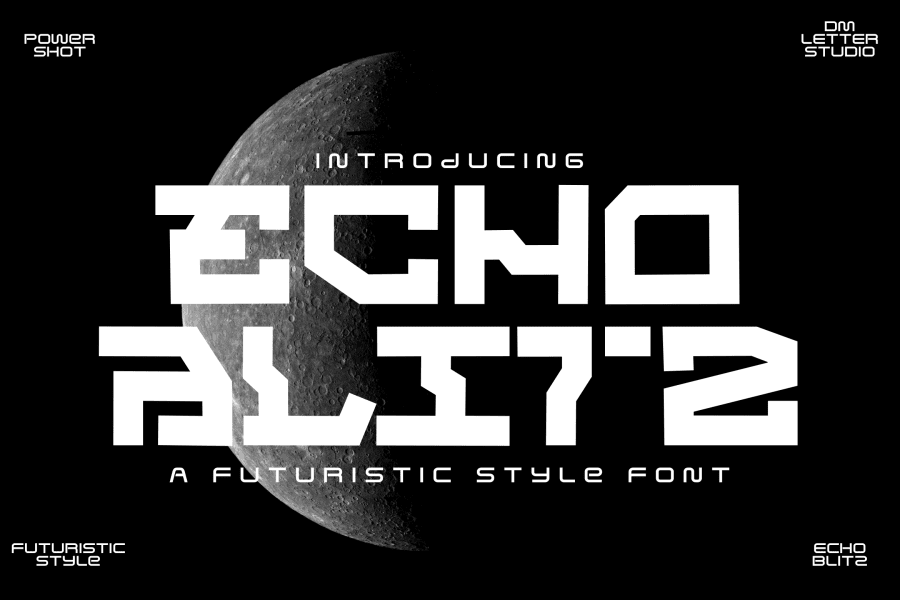 Echo Blitz Font · 1001 Fonts