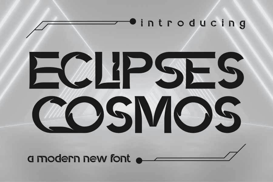 1 Free Eclipses, Mixed Case Font · 1001 Fonts