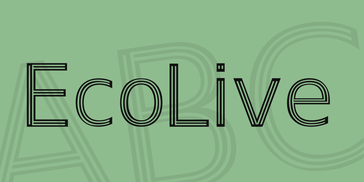 EcoLive Font · 1001 Fonts