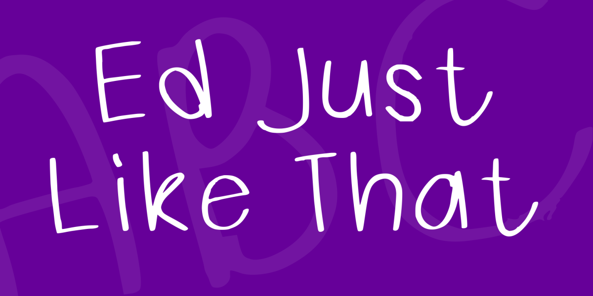 Ed Just Like That Font · 1001 Fonts