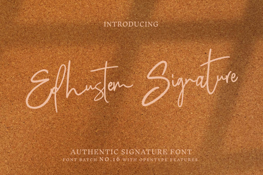 Edhustem Signature Font · 1001 Fonts