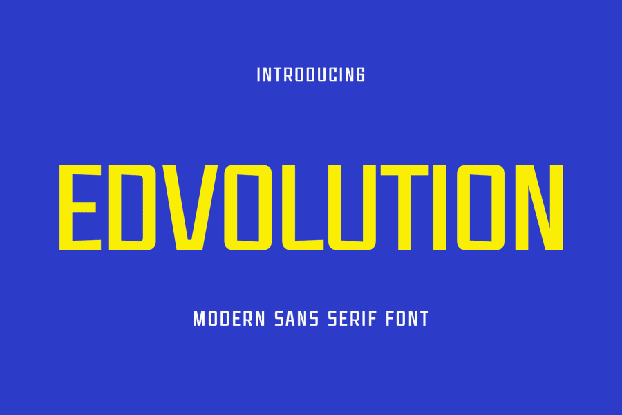 Edvolution Font · 1001 Fonts