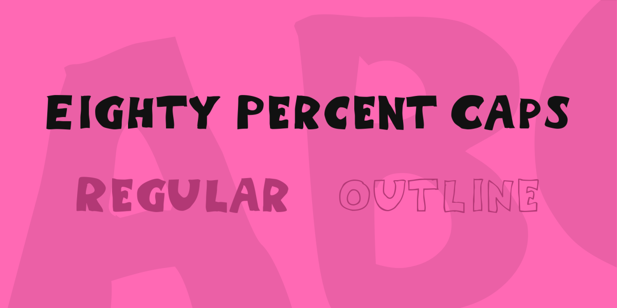 Eighty Percent Caps Font Family · 1001 Fonts