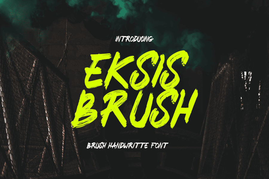 Eksis Brush Font · 1001 Fonts