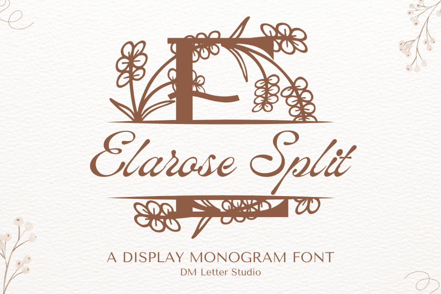 1 Free Engraved, Monogram, Personalized Name Split Font · 1001 Fonts