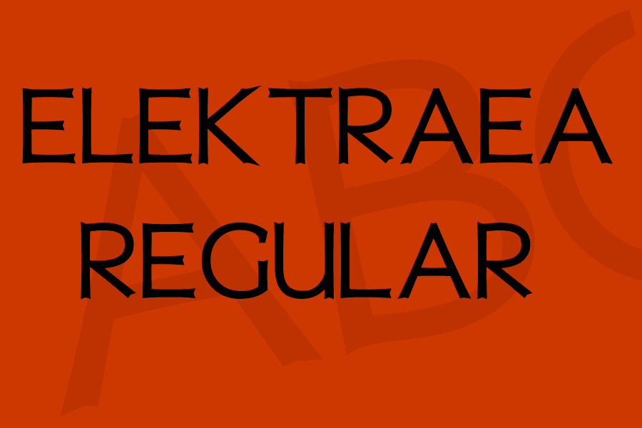 Elektraea Font · 1001 Fonts
