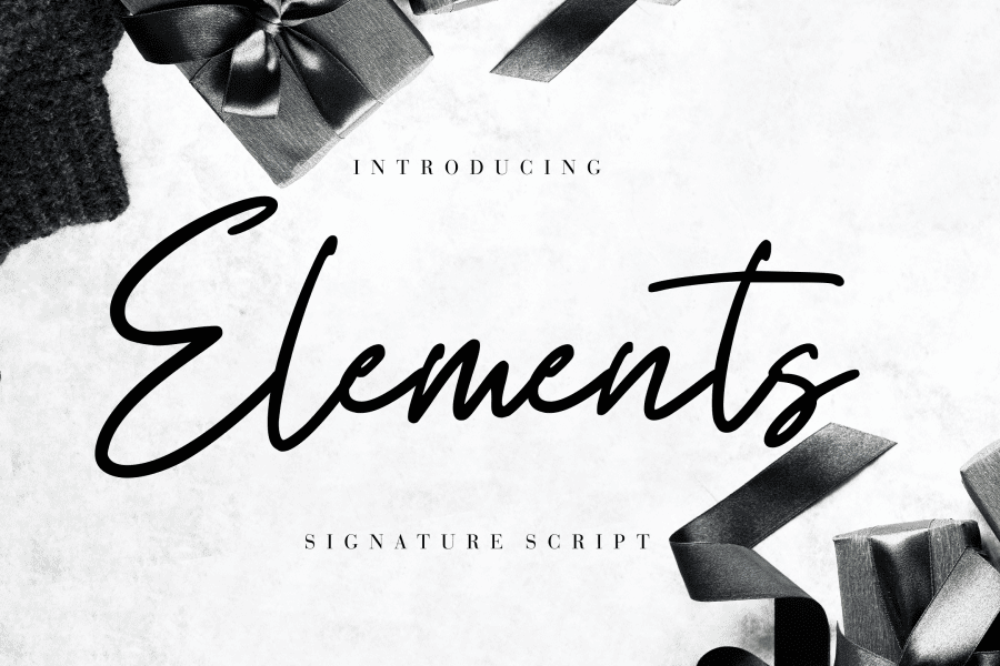Elements Font · 1001 Fonts