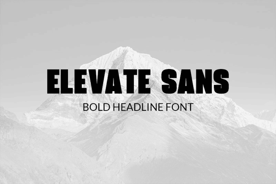 Elevate Sans Font · 1001 Fonts