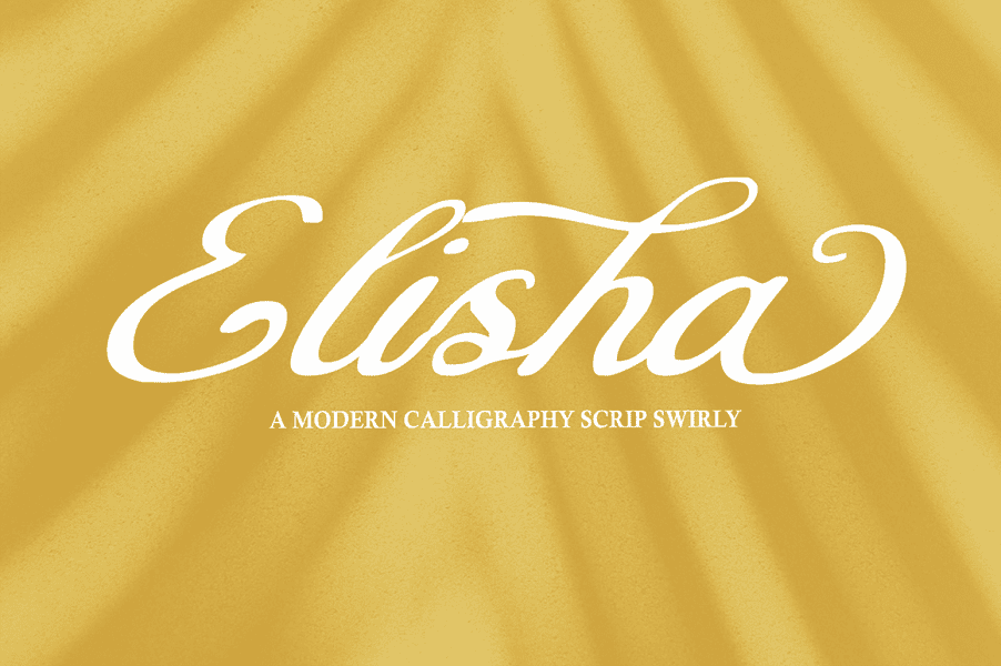 Elisha Script Font · 1001 Fonts