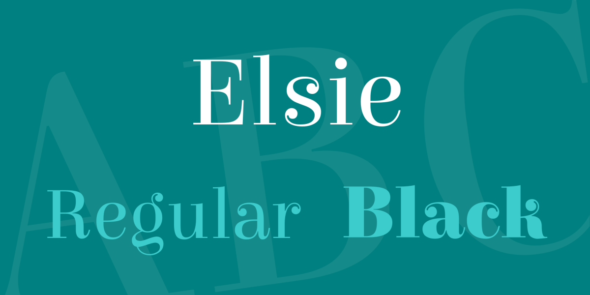 Elsie Font Family · 1001 Fonts