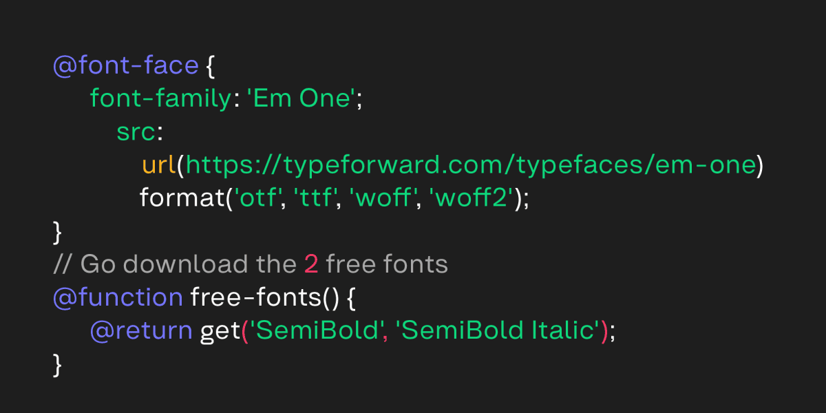 Em One Font Family · 1001 Fonts