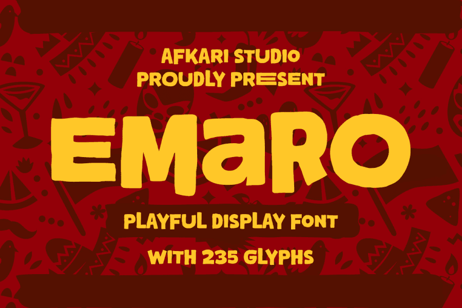 Emaro Font · 1001 Fonts