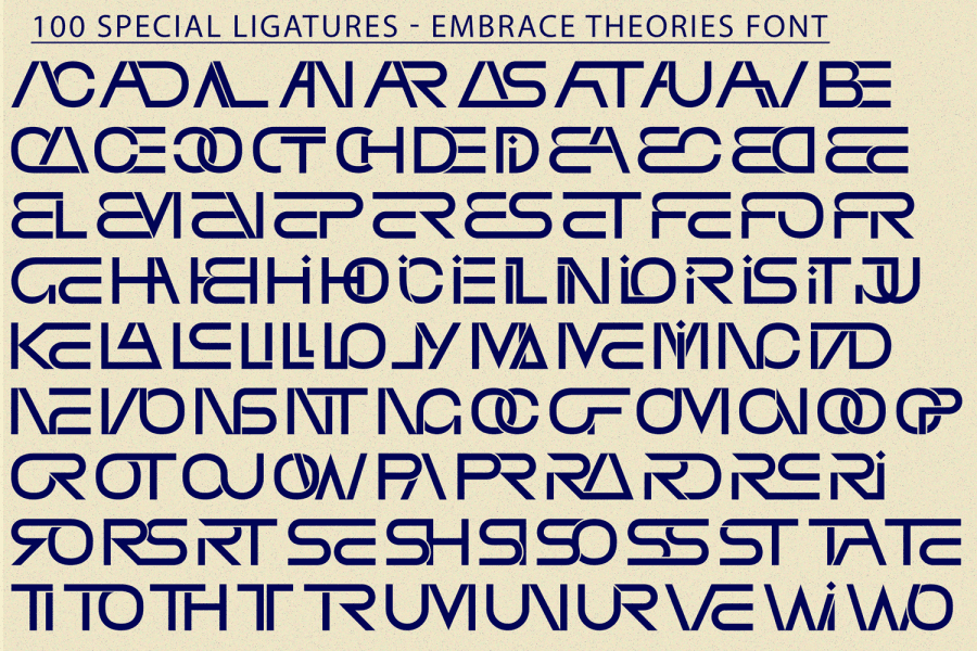 EMBRACE THEORIES DEMO Font · 1001 Fonts