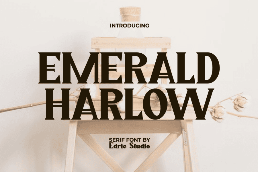 Emerald Harlow Demo Font · 1001 Fonts