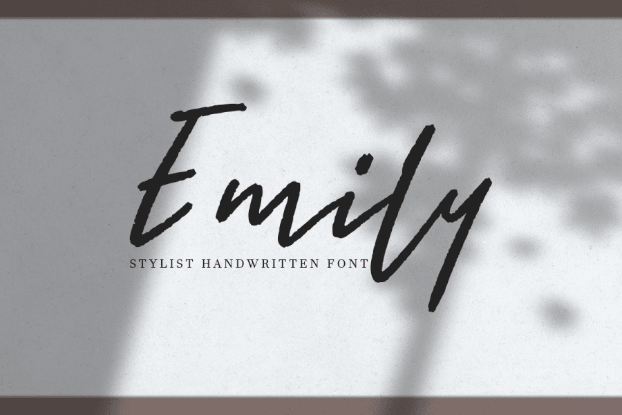 Emily Font · 1001 Fonts