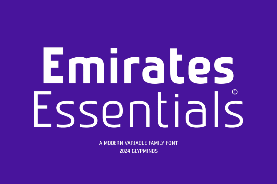 Emirates Essentials Font Family · 1001 Fonts