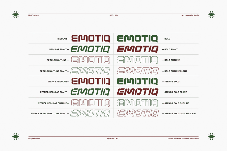 EMOTIQ Font · 1001 Fonts