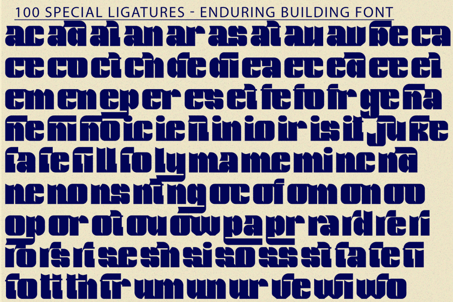 Enduring Building Demo Font · 1001 Fonts