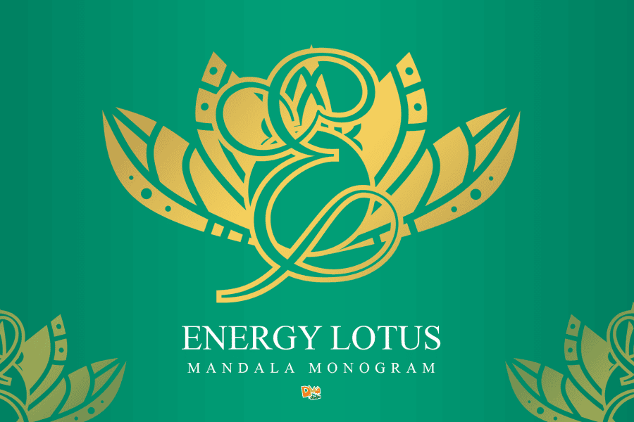 Energy Lotus Mandala Monogram Font · 1001 Fonts