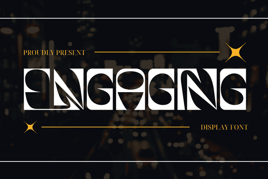 1 Free Engaging Stencil Font · 1001 Fonts