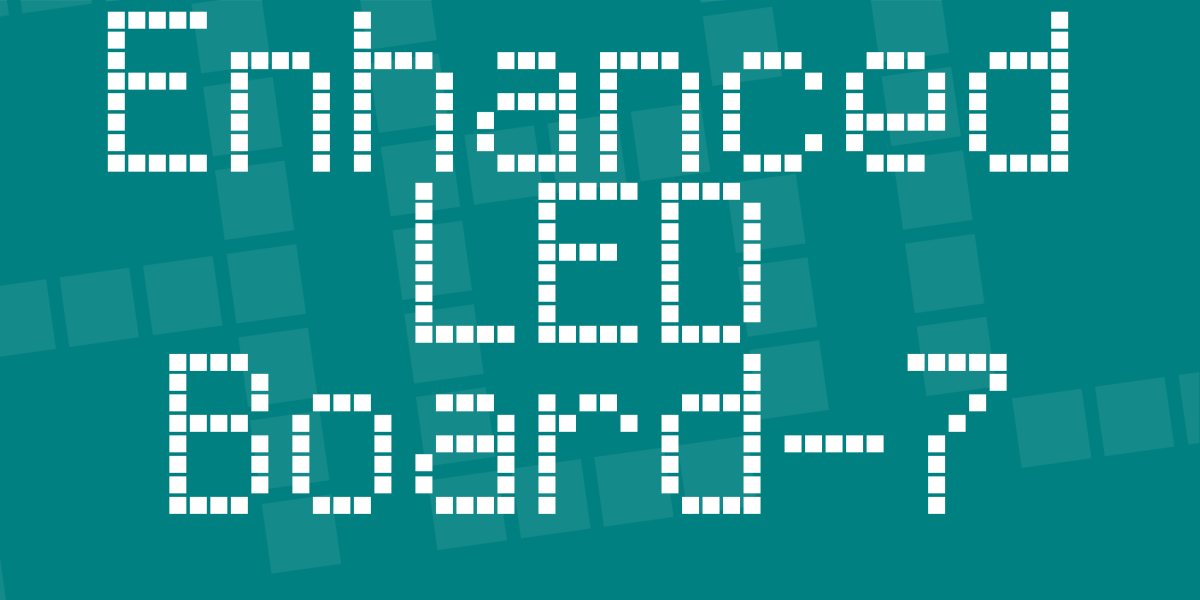 Enhanced LED Board-7 Font · 1001 Fonts